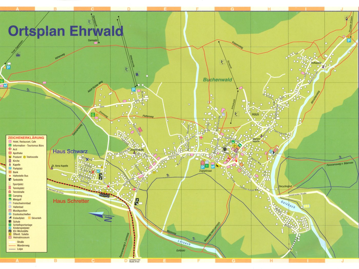 Lage & Anreise | Ferienkomfort Zugspitze - Ferienwohnungen in Ehrwald